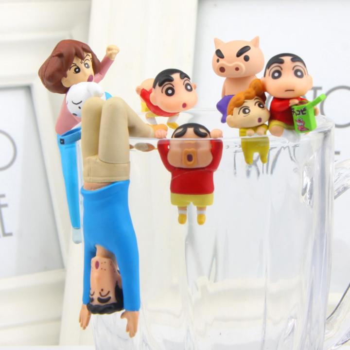 7 IN 1 Shin Chan Figurine set / cake Topper Toys for boys | Lazada
