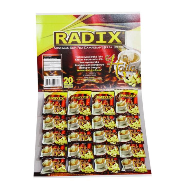 RADIX COFFEE HALIA (20 SACHETS) | Lazada