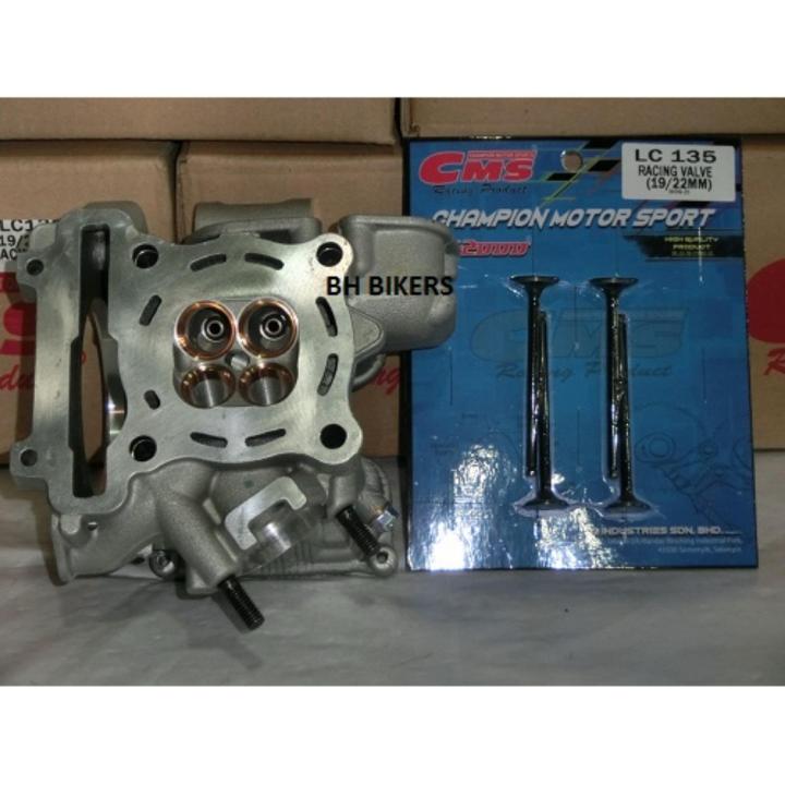 HEAD CYLINDER YAMAHA LC135 19/22 19mm/22mm 100% ORIGINAL CMS ( COPPER ...