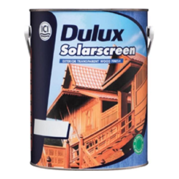 Dulux Solarscreen Transparent Exterior Wood Finish-5L-Mahogany ...