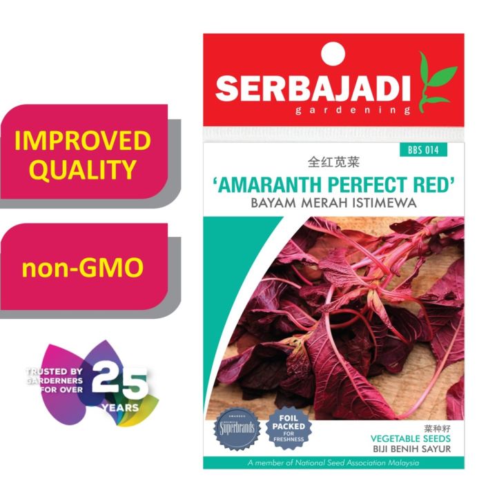 Serbajadi Seeds Amaranth Perfect Red/Bayam Merah Istimewa - BBS014 | Lazada