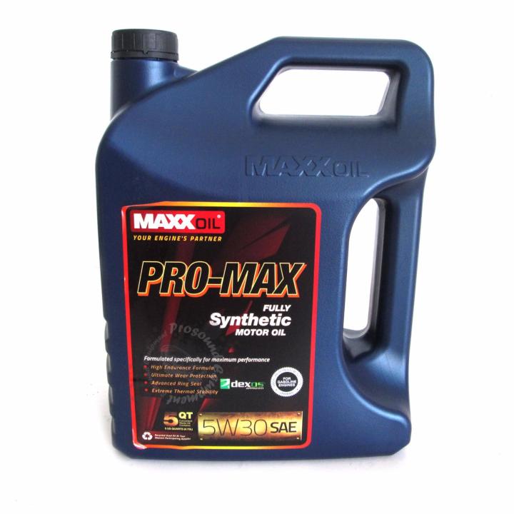 MAXXOIL (USA) PRO-MAX FULLY SYNTHETIC 5W30 API SN ENGINE OIL 4L | Lazada