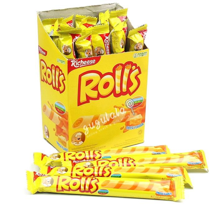 Richeese Roll's Cheese 20's x 8g | Lazada