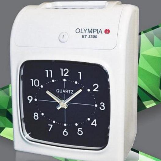 OLYMPIA TIME RECORDER ANALOGUE DISPLAY - ET-3300 Punch Card Machine ...