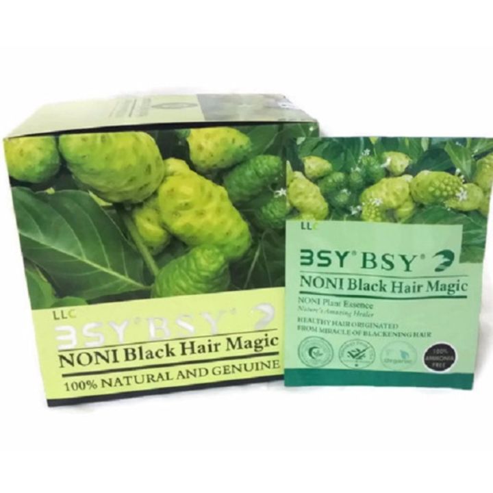 BSY NONI RAMBUT HITAM MAGIC 100% Tulen dari BSY 20 ml setiap sachet ...