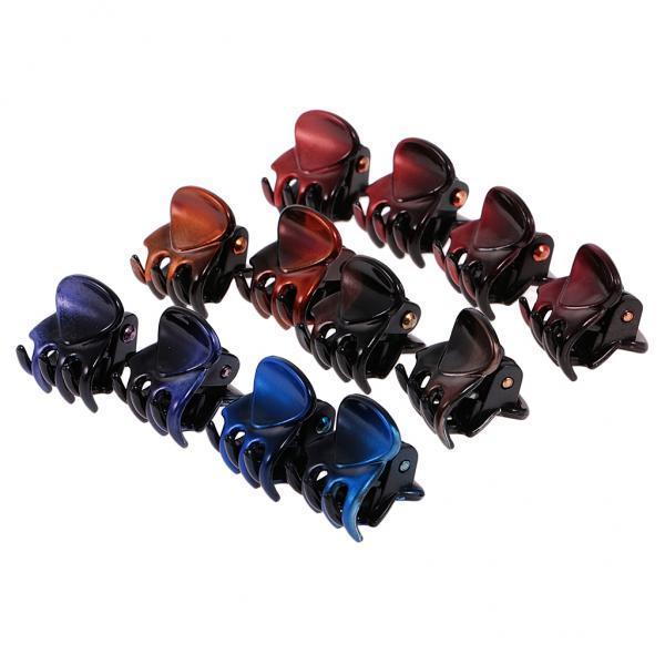 LazaraHome 12 Pieces/ Lot Lady Girl Mini Hair Resin Claws Clamps Clips ...