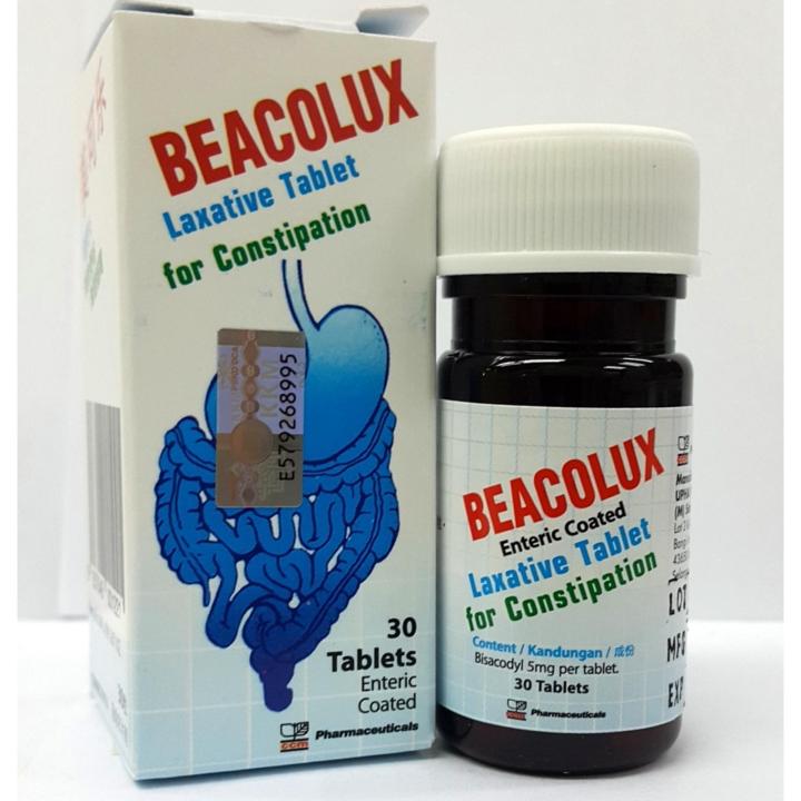 BEACOLUX LAXATIVE TABLET FOR CONSTIPATION(30 TABLETS) | Lazada