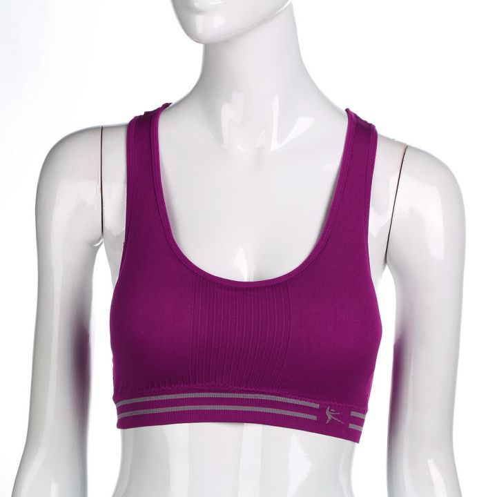 Oh Women Seamless Racerback Sports Bra Top Yoga Fitness Padded Stretch