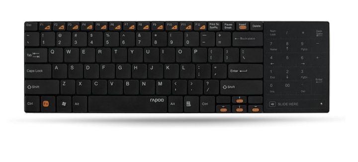 Rapoo Ultra Slim Wireless Keyboard With Touch Pad (E9080) Black | Lazada