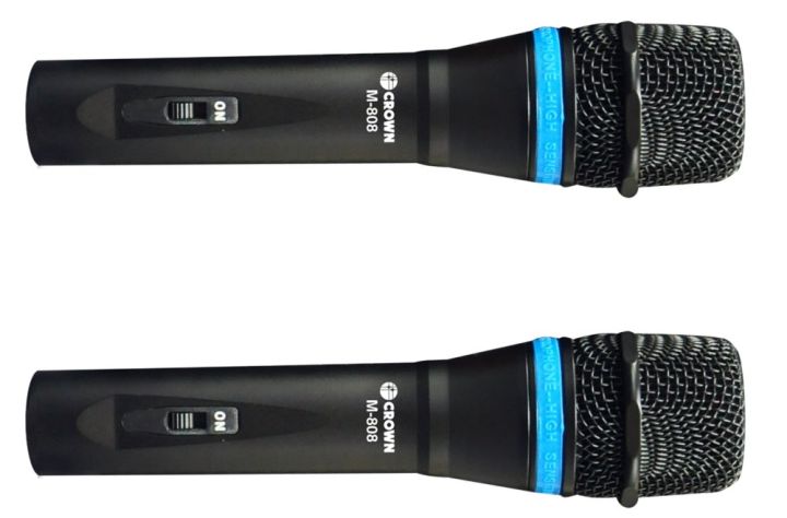 Crown M-808 Microphone (Black) Set of 2 | Lazada PH
