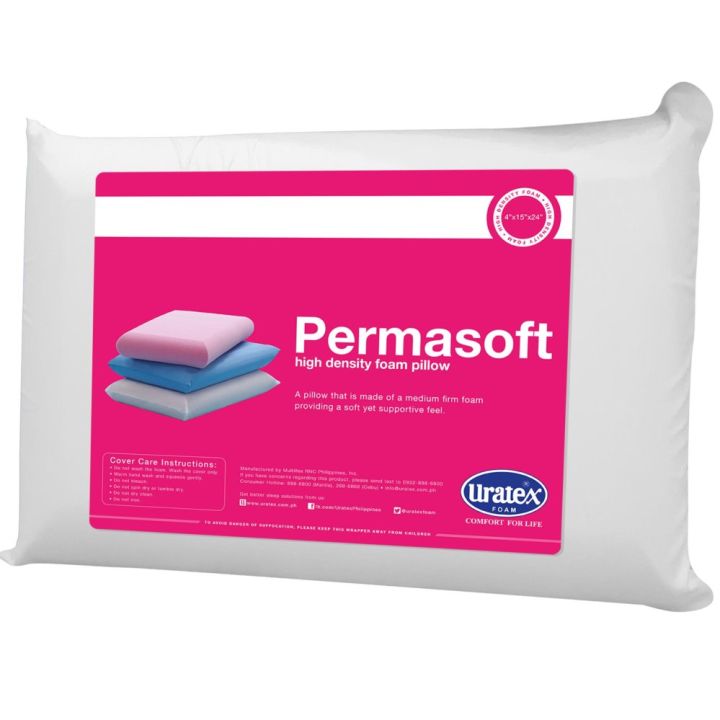 Uratex Permasoft Pillow (White) | Lazada PH