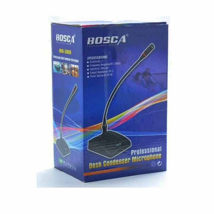 Bosca BS-389 Professional Desk Condenser Microphone (Black) | Lazada PH