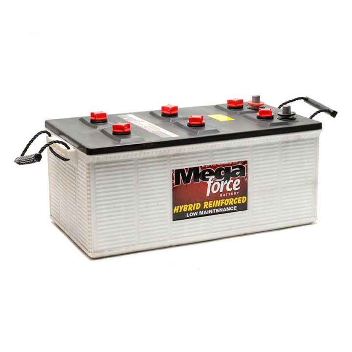 Mega Force 8D N200 200H52 (200AMPS) Low Maintenance Automotive Battery ...