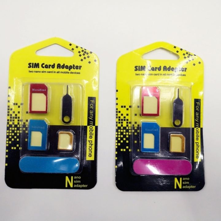 Buy 1 Take 1,2pcs Nano to Micro SIM to Standard SIM Card Adapter 5-in-1 ...