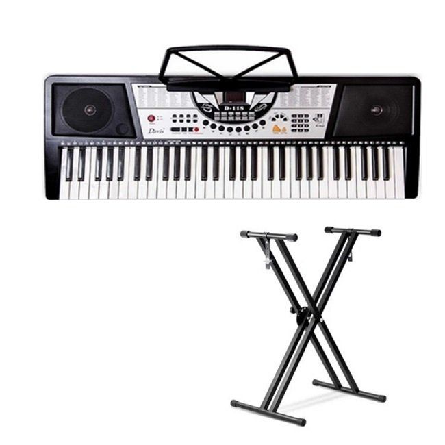 Davis D118 Digital Electronic Keyboard 61keys With Heavyduty X Stand ...