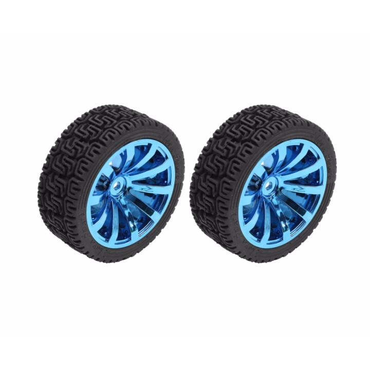 65mm Robot Intelligent Wheel Tire Blue Silver | Lazada PH