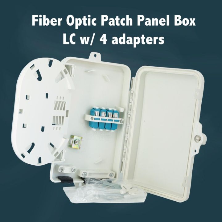 Fiber Optic Patch Panel Box LC w/ 4 adapters | Lazada PH
