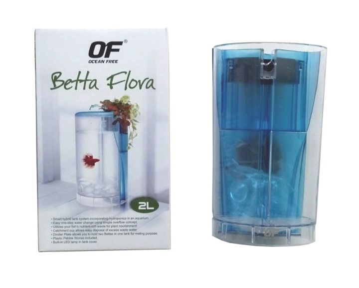 SALE! Ocean Free Aquarium Betta Fighting Fish Flora 2L Nano Tank ...