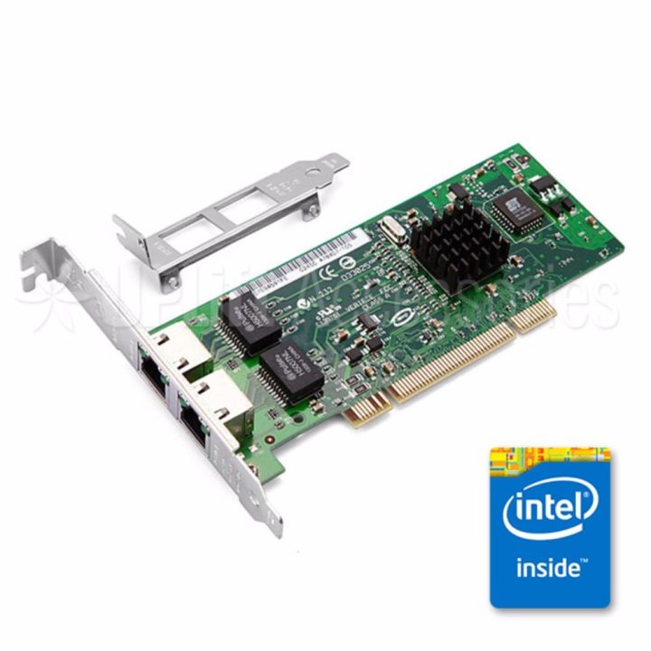 Intel 10/100/1000Mbps 2-Port Dual-Port Ethernet LAN Expansion Card with ...