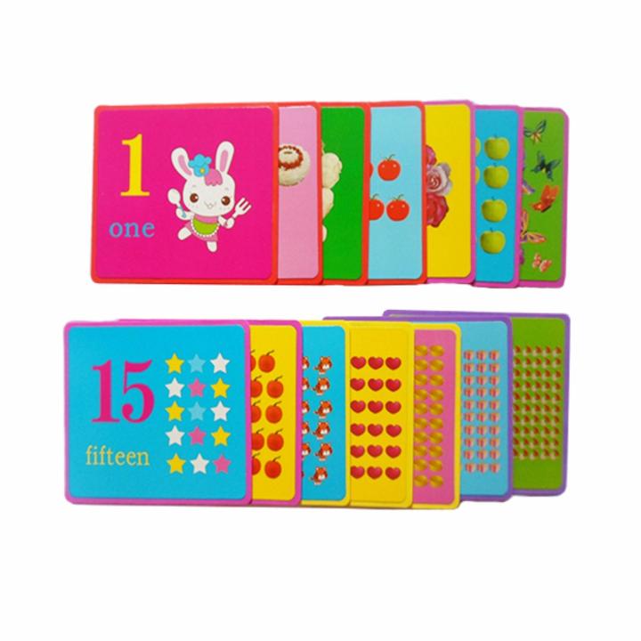 Numbers Foam Flashcard Educational Activity Flashcards for Toddlers ...