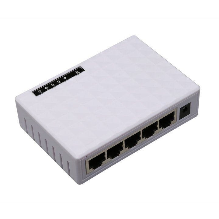 Uplift 5-Port Gigabit 10/100/1000Mbps Network Hub Switch (White ...