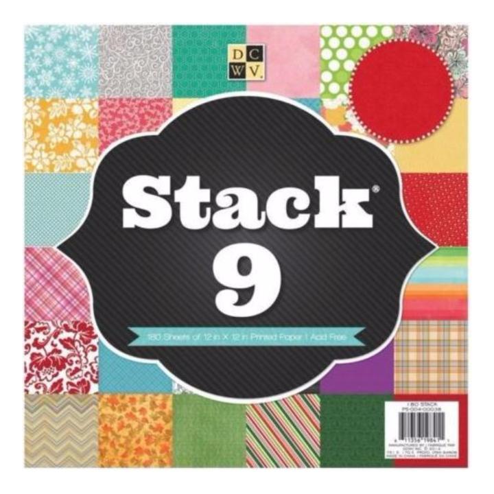 DCWV 12x12 Pape Stack - Stack 9 ( FREE 1 PC 1X12 DIE-CUT PAPER ...
