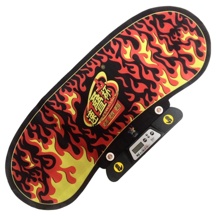 YuXin Speed Mat Rubik's Cube Long Oval Mat Red Flame with Timer | Lazada PH