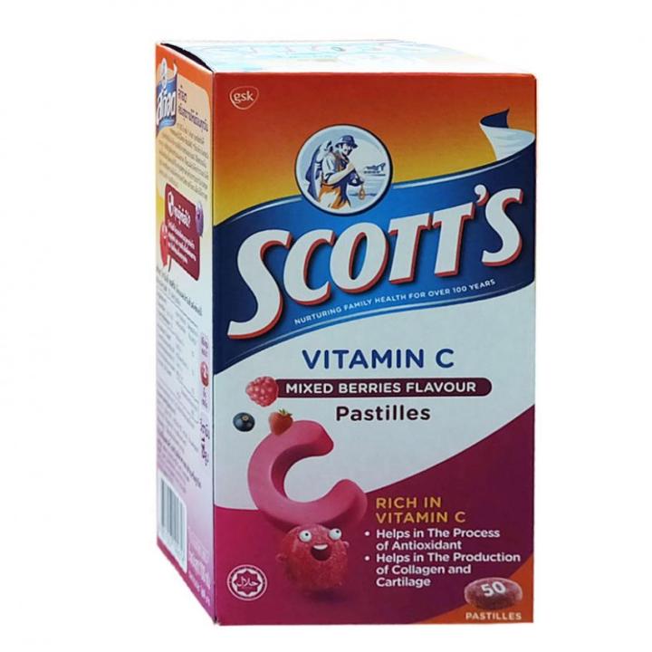 Scott's Vitamin C Pastilles Mixed Berries Flavor (50 pastilles) | Lazada PH