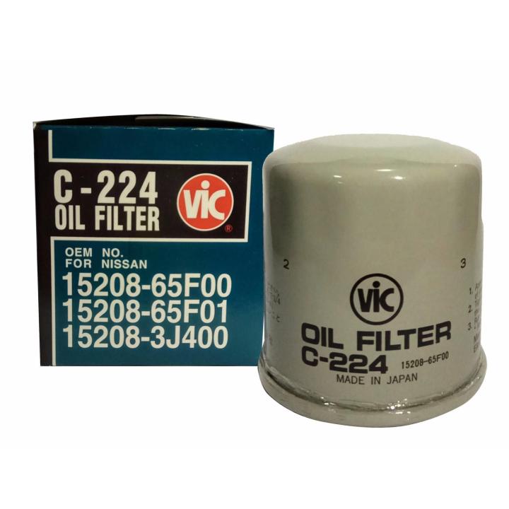 VIC Oil Filter C-224 for Nissan Sentra / Nissan Almera / Nissan Juke / Cefiro / X-Trail / Serena ...