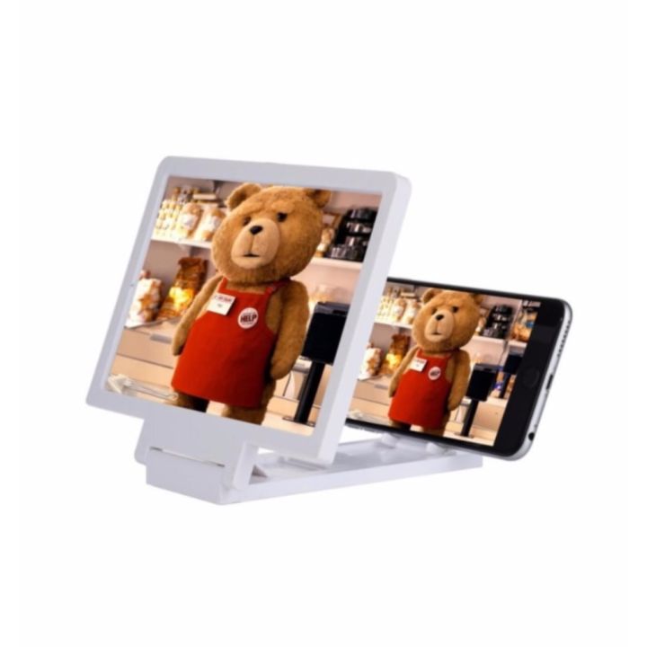 3D Enlarged Screen Magnifier For Mobile Phone /Tablet (White) | Lazada PH