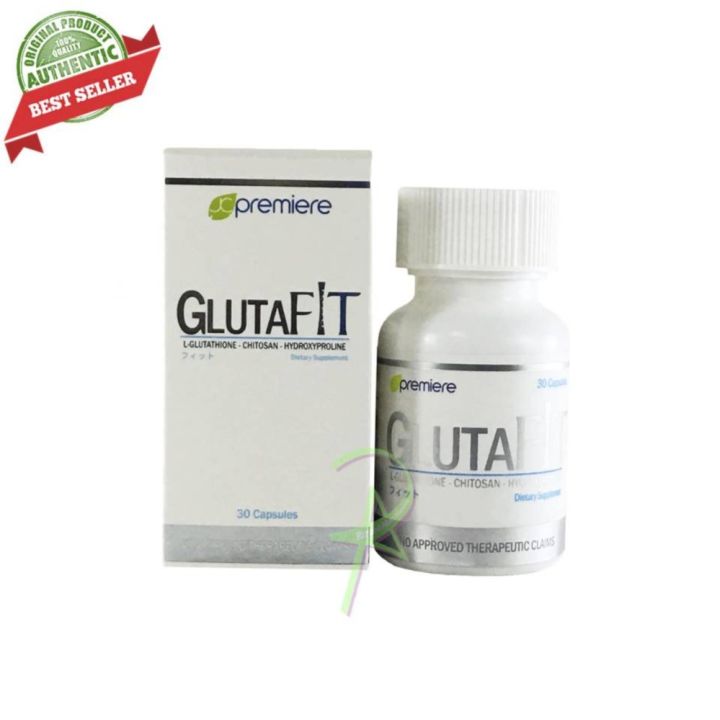 JC Premiere GlutaFit Capsules Bottle of 30 vegetable capsules (1BOX ...