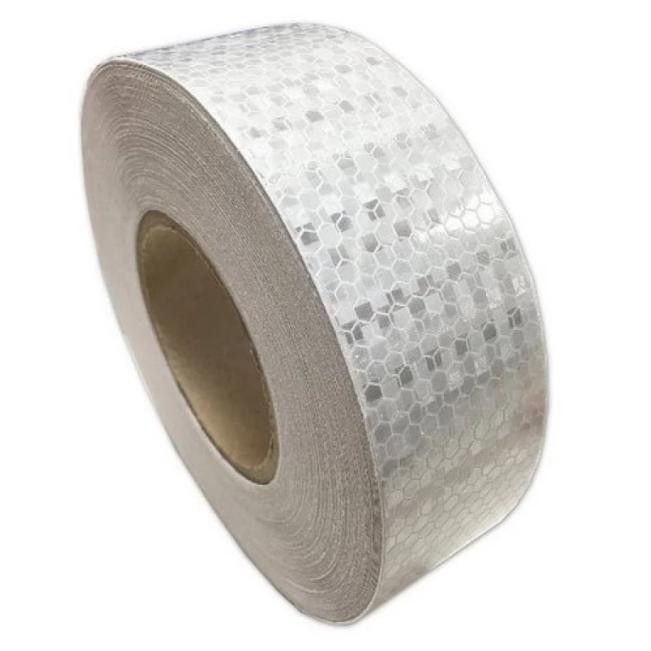 4inches x 50 meters Reflective tape Honeycomb Striped Reflector Hazard ...