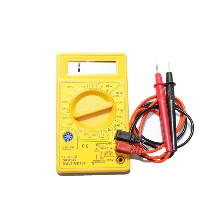 830 AC/DC Digital Multimeter (Yellow) | Lazada PH