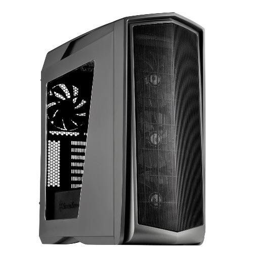 SilverStone Primera 01 Titanium Full Tower ATX Case w/ Red LED & Side ...