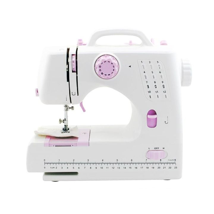 Portable 12-Stitch Expert Sewing Machine (Pink) Sew Simple Keimav ...