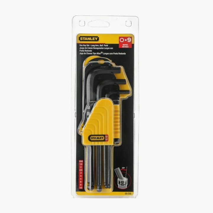 Stanley 9pc. Hex Key Set - Long Arm, Ball Point | Lazada PH