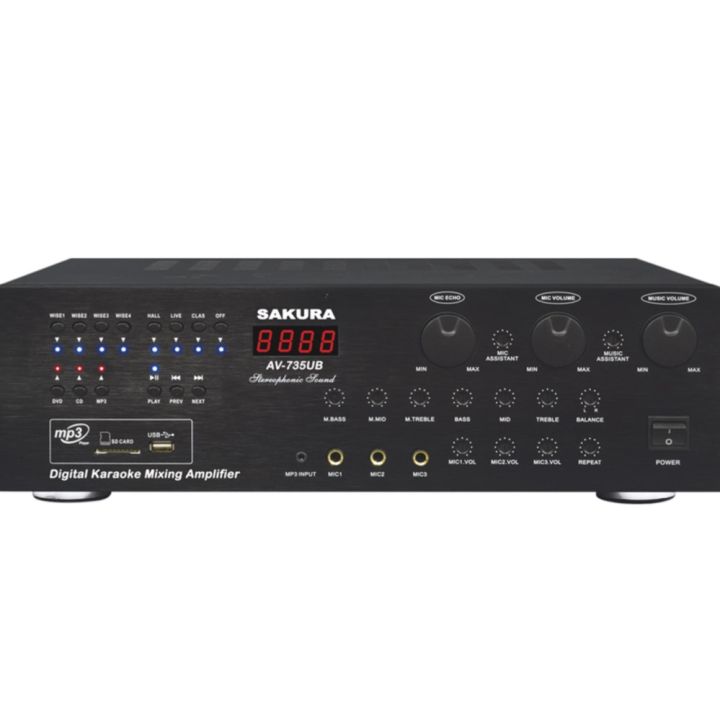 Sakura AV-735UB 700W X 2 Karaoke Mixing Amplifier | Lazada Philippines