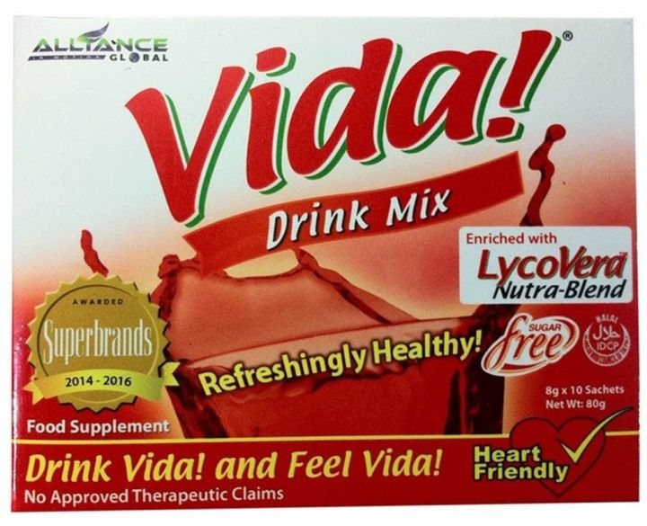VIDA DRINK MIX Cardio-Ceutical Drink, Sugar Free, Enriched with ...