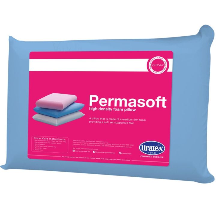 Uratex Permasoft Pillow (Blue) | Lazada PH