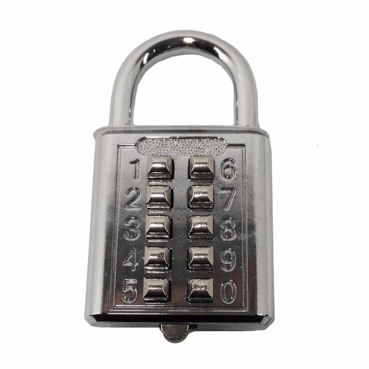 10 Digit Push Button Combination Padlock Security Lock | Lazada PH