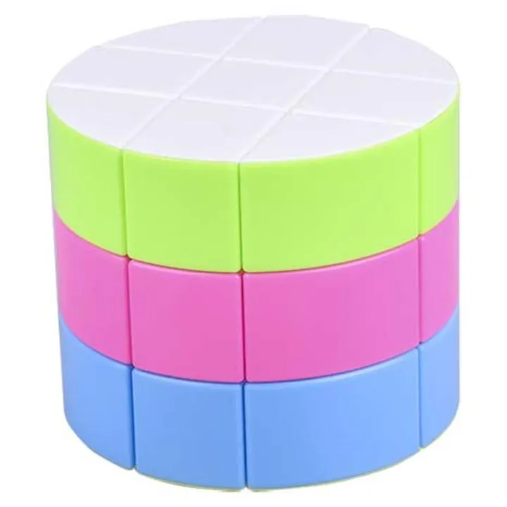 Magic Cube Cylinder Pie Twist 3x3x3 Speed magic Cube Stickerless ...