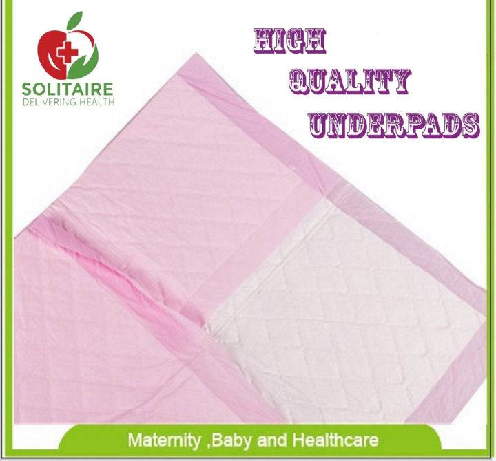 Underpads Disposable High Absorption 2016 "Light Pink" 60 X 90 (High ...