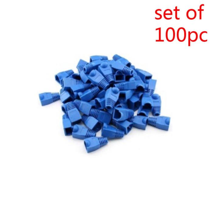 RJ45 Cat6 Cat5 Network Rubber Boots Set of 100 (Blue) | Lazada PH
