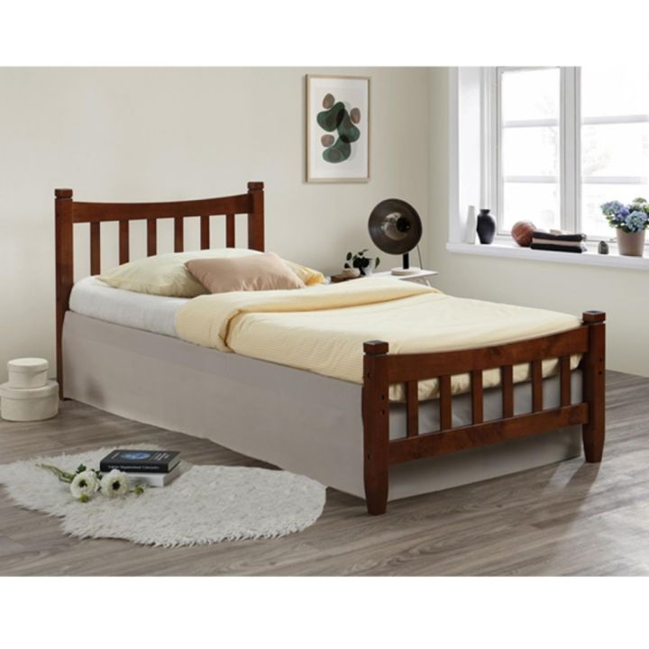 SCBC (DBS) (FREE ASSEMBLY) Wooden Bed frame A-Shine 54 x75 (full double ...