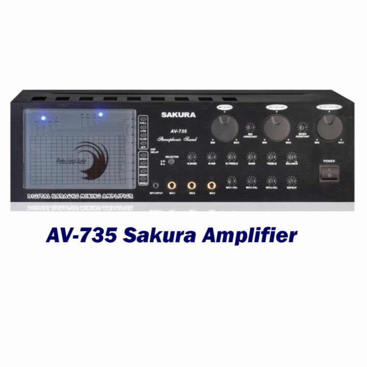 Sakura AV-735 Amplifier (Black) | Lazada PH