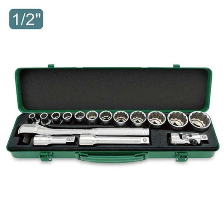 TOPTUL Socket Wrench Set 8-32mm 1/2drv 12pts socket ( GCAD1604) | Lazada PH