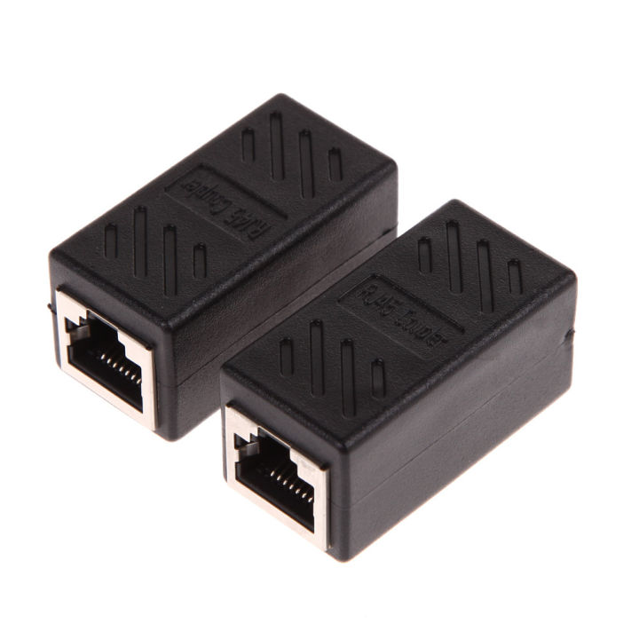 2pcs RJ45 Female to Female Network Ethernet LAN Connector Adapter ...