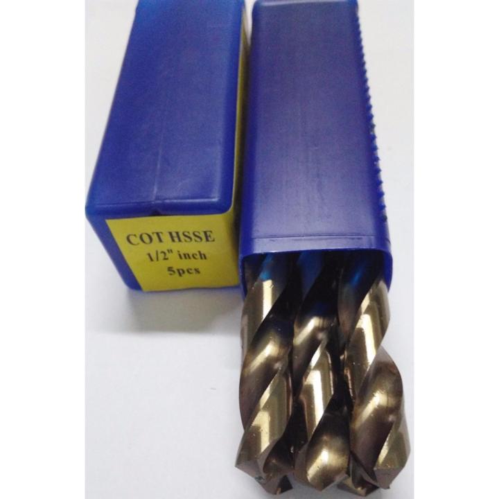 COT HSSE JOBBER DRILL BIT STAINLESS STEEL COBALT 1/2" (5 PCS) | Lazada PH