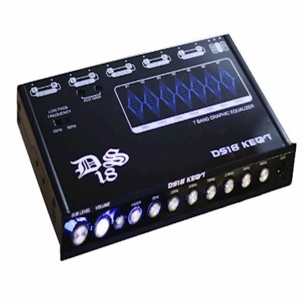 Ds18 Ds-Keq7 Ds18 Seven Band Pre Amplifier Equalizer With Front Aux 7 ...