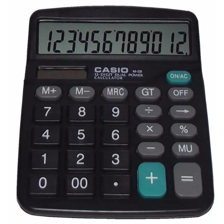 Cassio M-28 12-Digit Big Display Desktop Calculator (Black) | Lazada PH